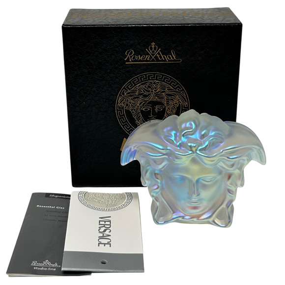 Versace | Accents | Versace X Rosenthal Blown Glass Paperweight Medusa ...